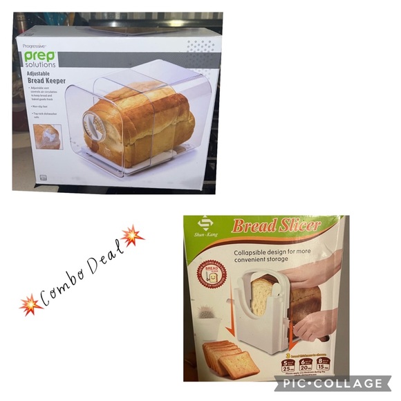 Kitchen | Bread Slicer Bread Keeper Combo | Poshmark